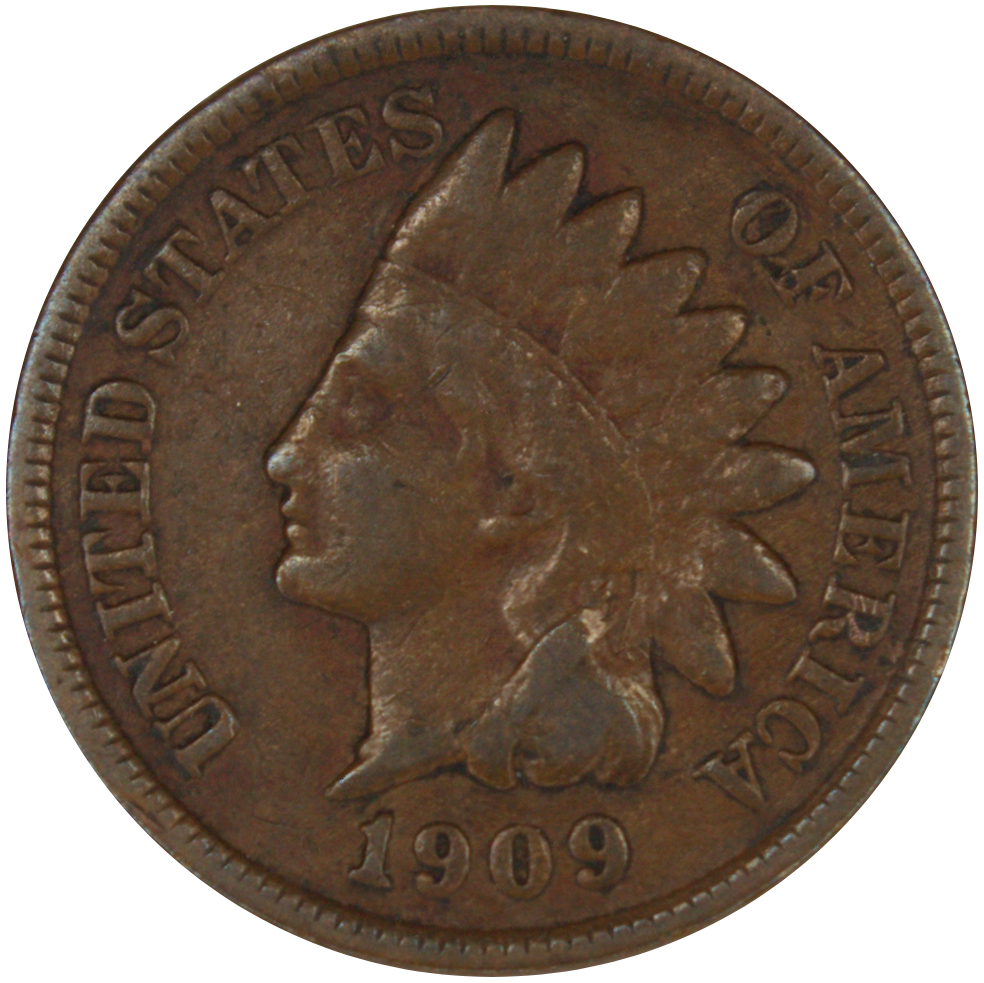 MintProducts > Half-Cents and Cents > 1909 Indian Head Cent Coin - Very ...